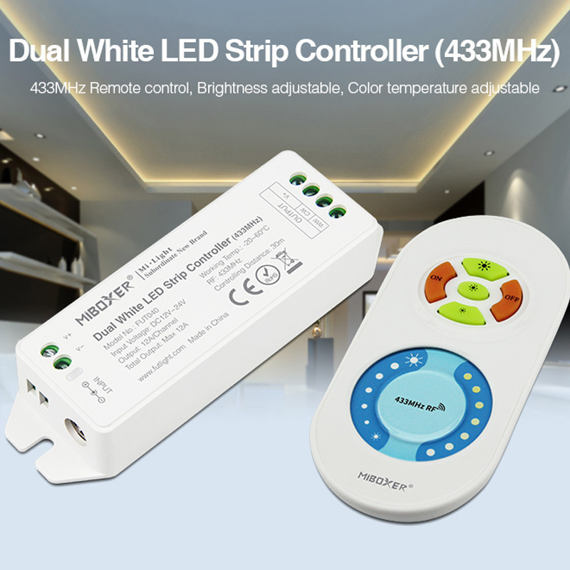 Variable white led controller with 12A remote control