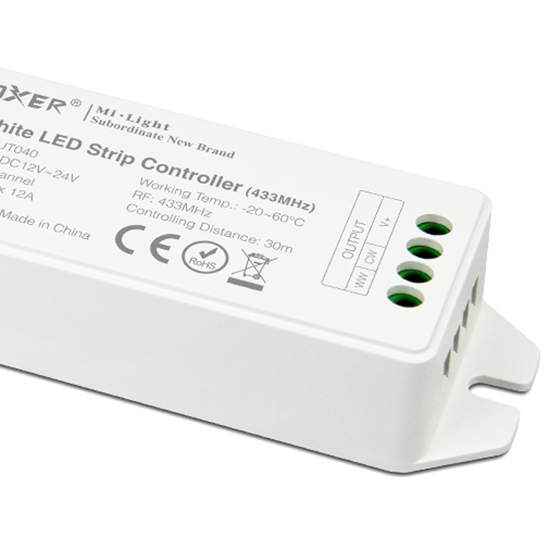 Variable white led controller with 12A remote control