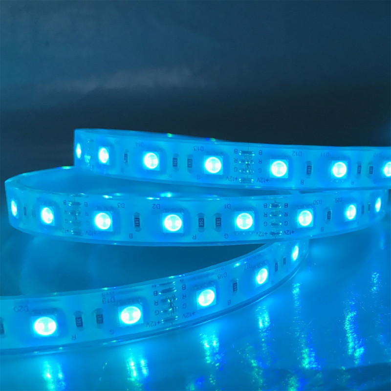 Ruban led multicolore RGB + blanc variable 60 leds/m 5-en-1 780 Lumens ...