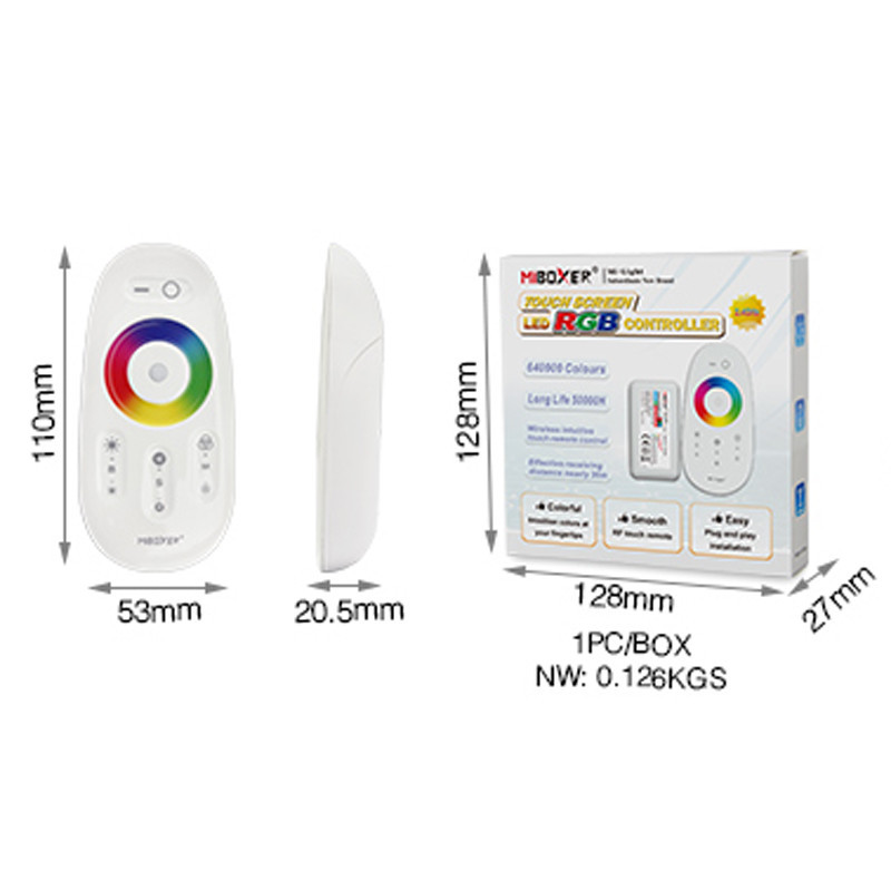 RGB led controller with 10A remote control