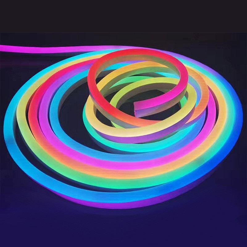 Flexibles mehrfarbiges Neon mit dynamischen Effekten 16 x 16 mm 60 LEDs ...