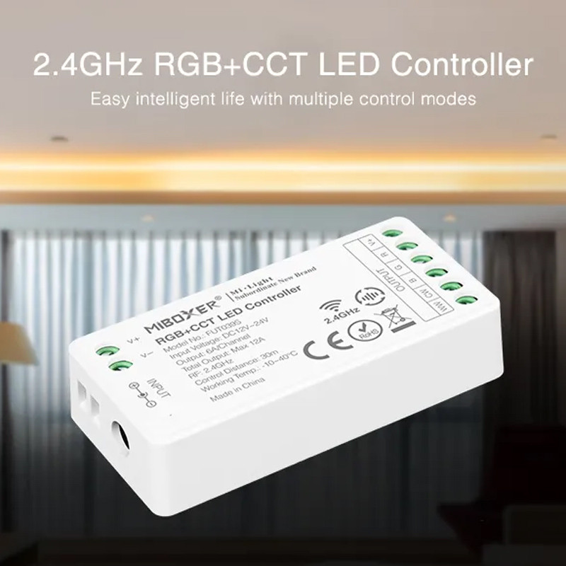 12A controller for RGB+CCT led strips