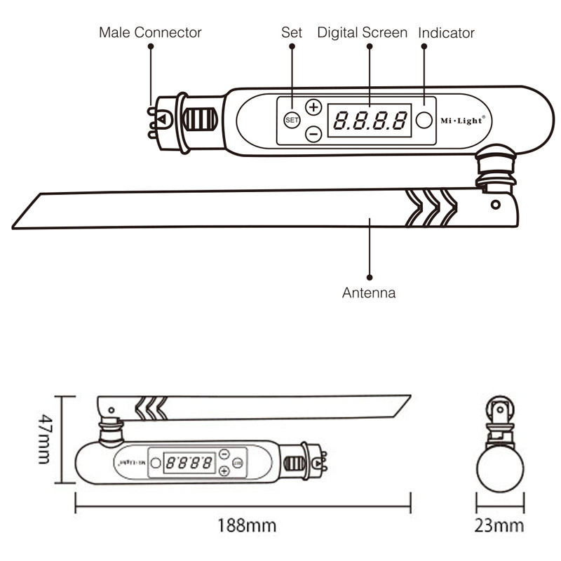 2.4 GHz 80 channel DMX adapter