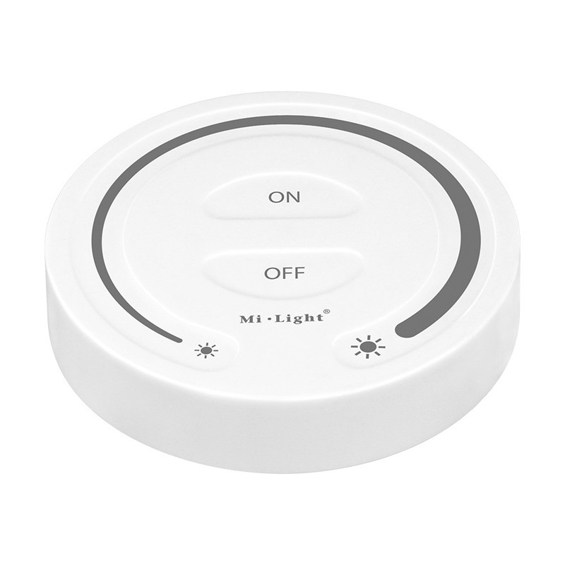 Wall-mounted round touch remote control for 2.4 GHz wireless led dimmer